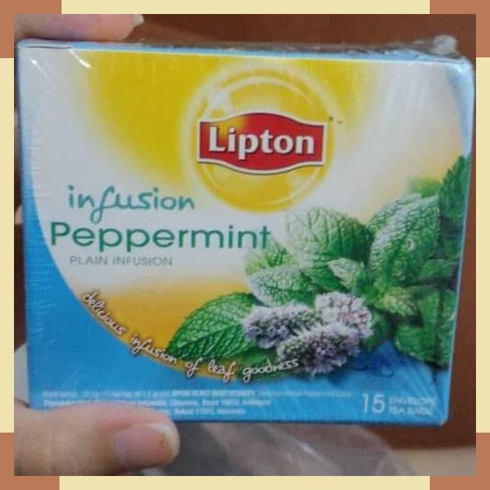 Jual Lipton Infusion Peppermint Tea 15 Sachets Teh Celup Rasa Mint ...