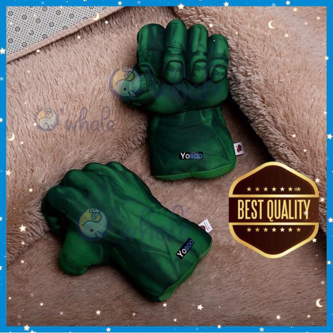 Jual Sarung Tangan Tinju Anak Hulk/ Sarung Tangan Plush Marvel Avengers ...