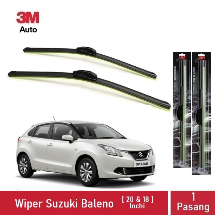 Jual 3M Wiper Frameless Mobil Suzuki Baleno - 20 dan 18 inch | Shopee Indonesia