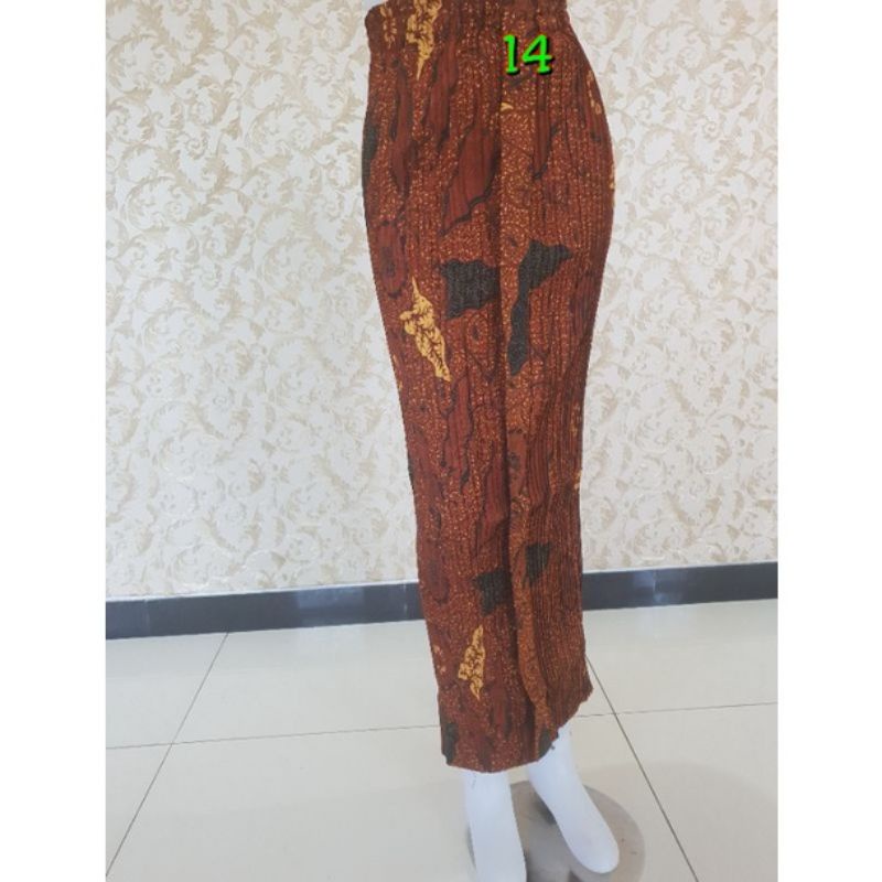 Jual Rok Jarik Batik Plisket Skinny Skirt Melar Stretch Span Panjang ...
