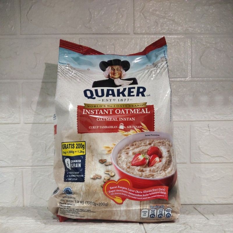 Jual Quaker oat 1kg + 200gr | Shopee Indonesia