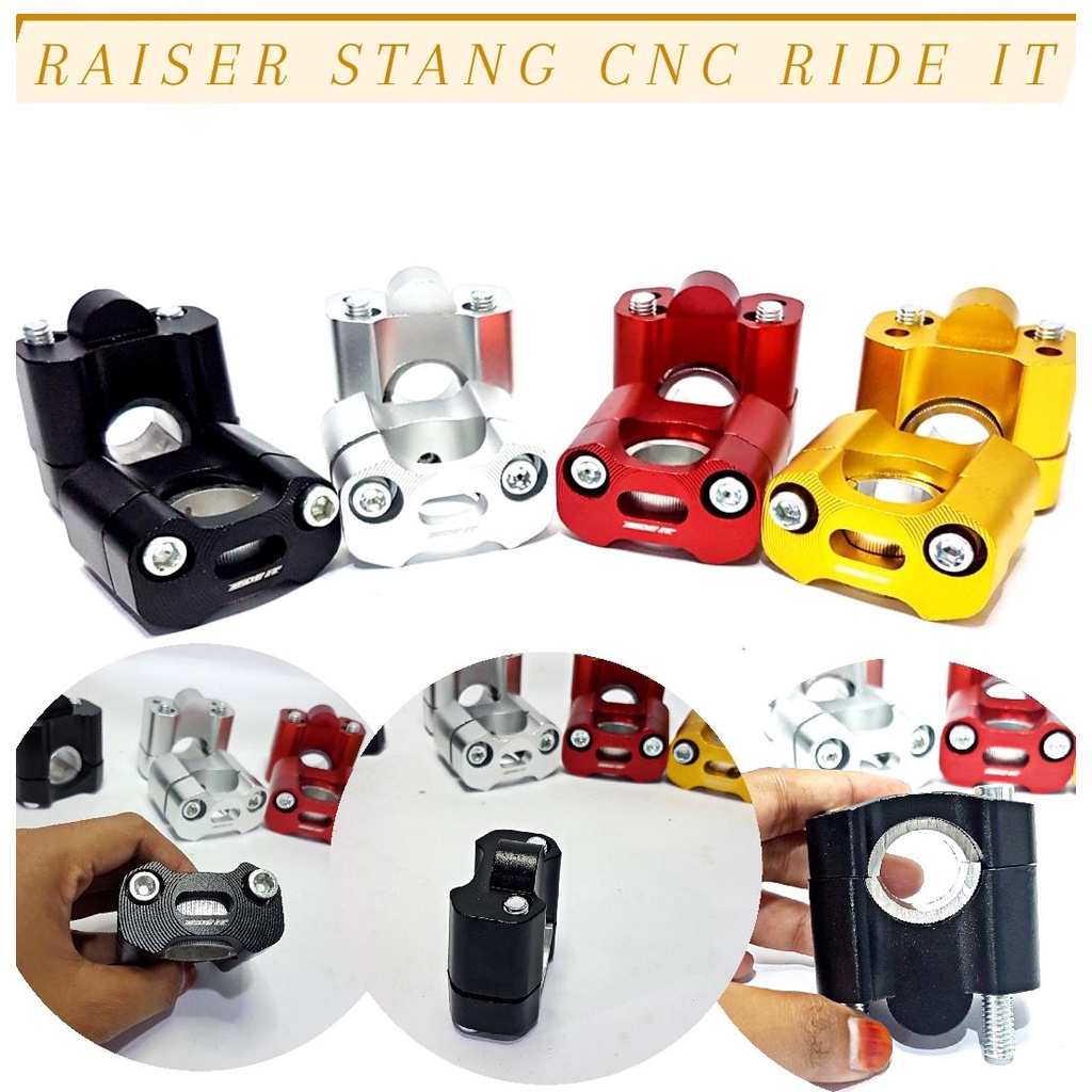 Jual Raiser Stang CNC RIDE IT Peninggi Stang Ride It | Shopee Indonesia