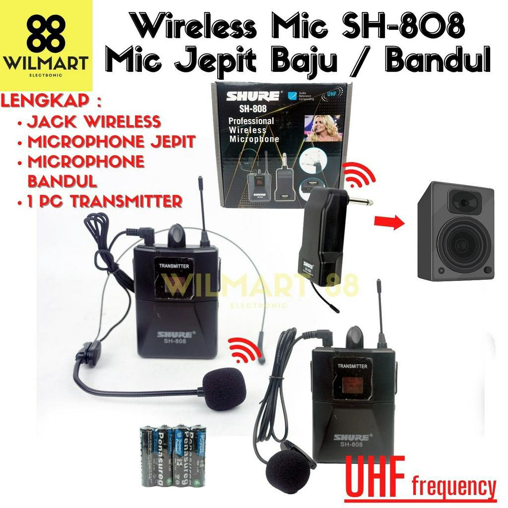 Jual Professional Microphone SH-808 - Mic Jepit & Bandul Wireless SH ...
