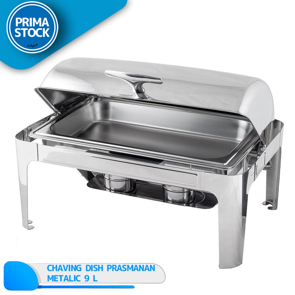 Jual CHAFING DISH PEMANAS PRASMANAN ROLL TOP 9 LITER L PERSEGI NOT ...