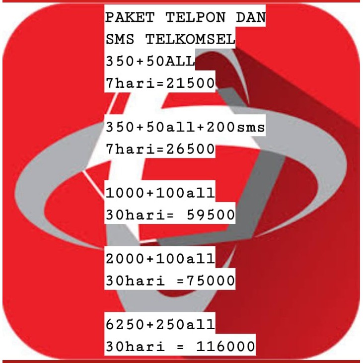 Jual Paket Telpon Telkomsel, Paket Nelpon Telkomsel, Paket SMS ...