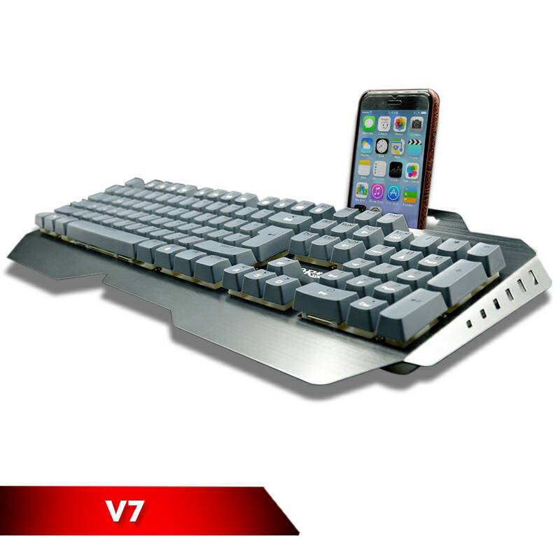 Jual Perangkat Keyboard Gaming Mechanical Warwolf V-7/Gaming Keyboard ...