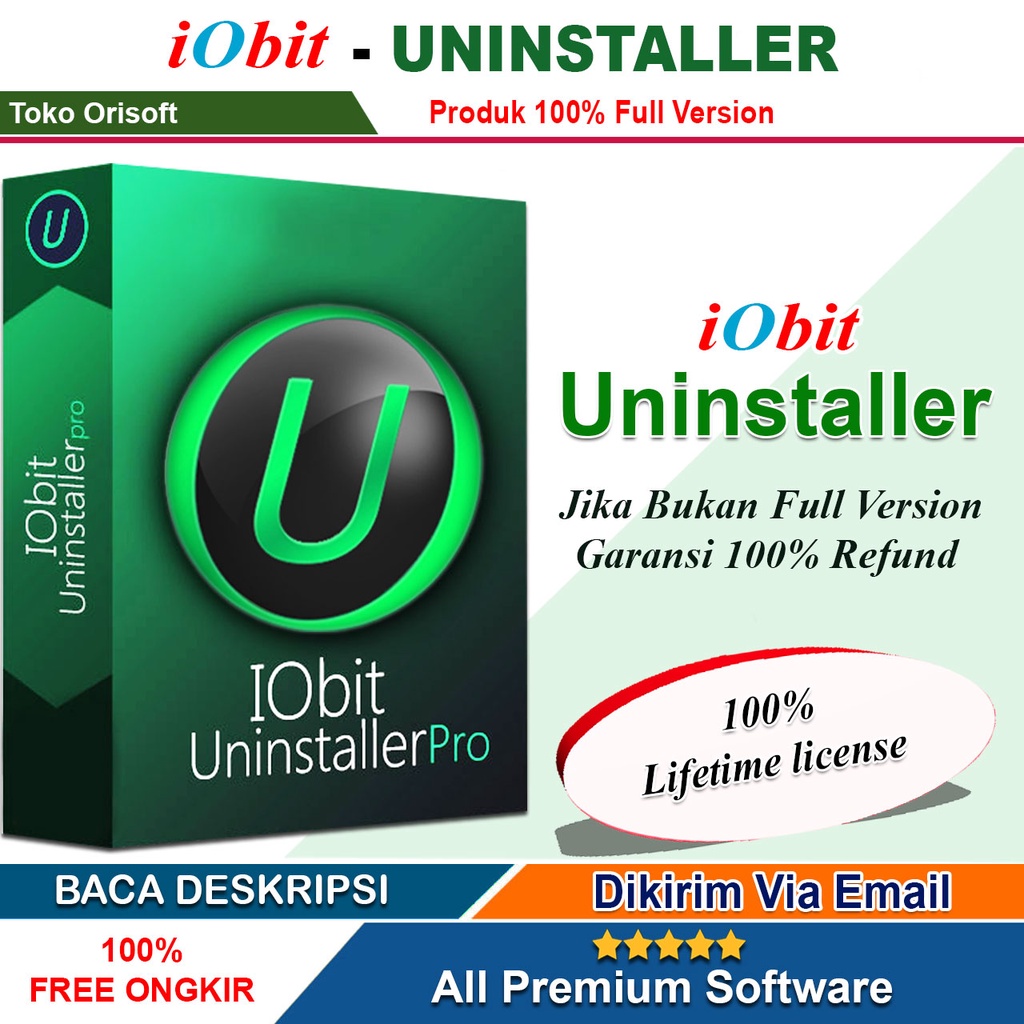 Jual iObit Uninstaller Pro 12 Plus 2022 + Video Cara Instal | Shopee ...
