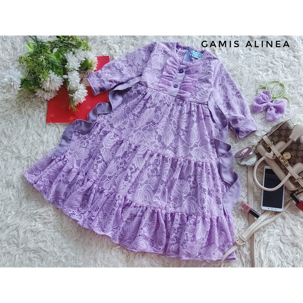 Jual GAMIS MODEL ALINEA ANAK WARNA LAVENDER 6-8 TAHUN (READY STOCK ...