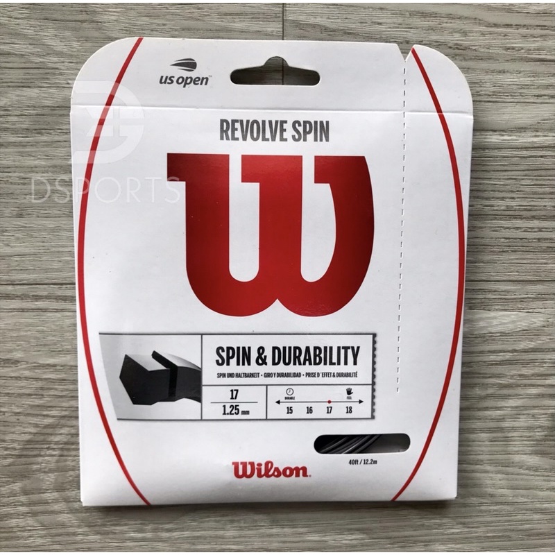 Jual Wilson Revolve Spin & Durability Black Strings ( Tennis String ...