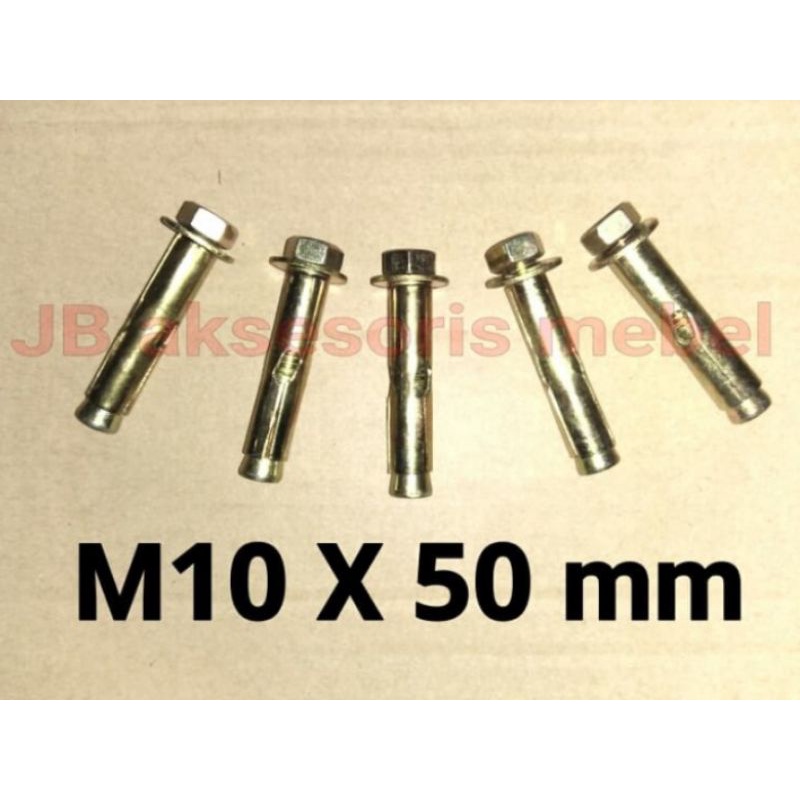 Jual Dynabolt 10x50 mm / Dinabolt 10 x 5 cm / DINABOL / Baut tanam ...