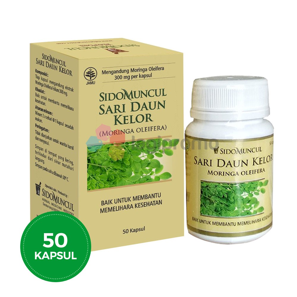 Jual Sido Muncul Sari Daun Kelor Kapsul Obat Anti Kanker Kolesterol ...