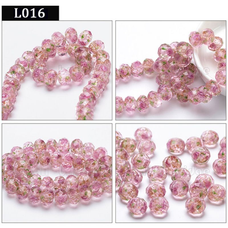 Jual Manik-Manik Crystal Ceko murano lampwork Bahan Gelang Perhiasan ...