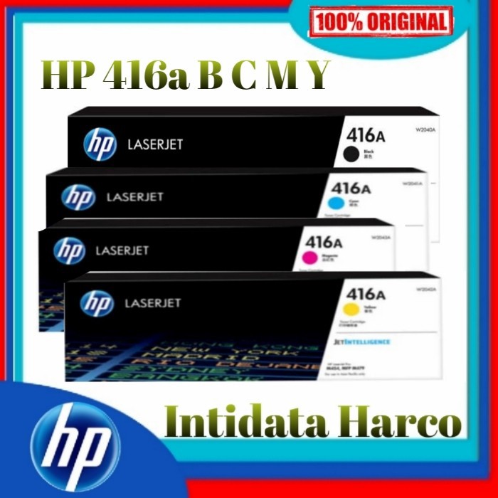 Jual CARTRIDGE TONER HP 416 A BLACK CYAN MAGENTA YELLOW C M Y ( W2040 ...