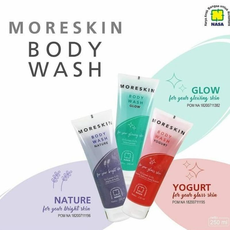 Jual MORESKIN BODY WASH 100% ORIGINAL NASA MURAH | Shopee Indonesia