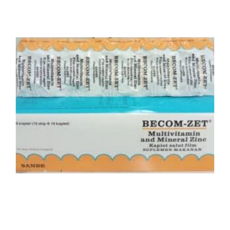 Jual Becom zet , Bionicom Zinc Tablet , Multivitamin Strip, | Shopee ...