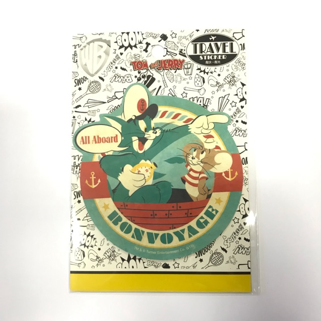 Jual Travel Sticker Koper Tom & Jerry Bon Voyage | Shopee Indonesia