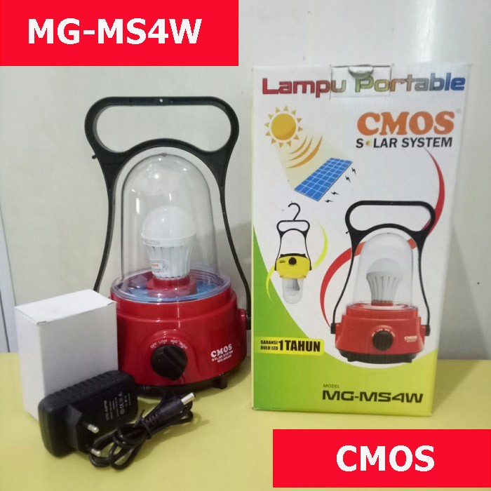 Jual Lampu Emergency Cmos MG - MS4W + adaptor support Solar System ...