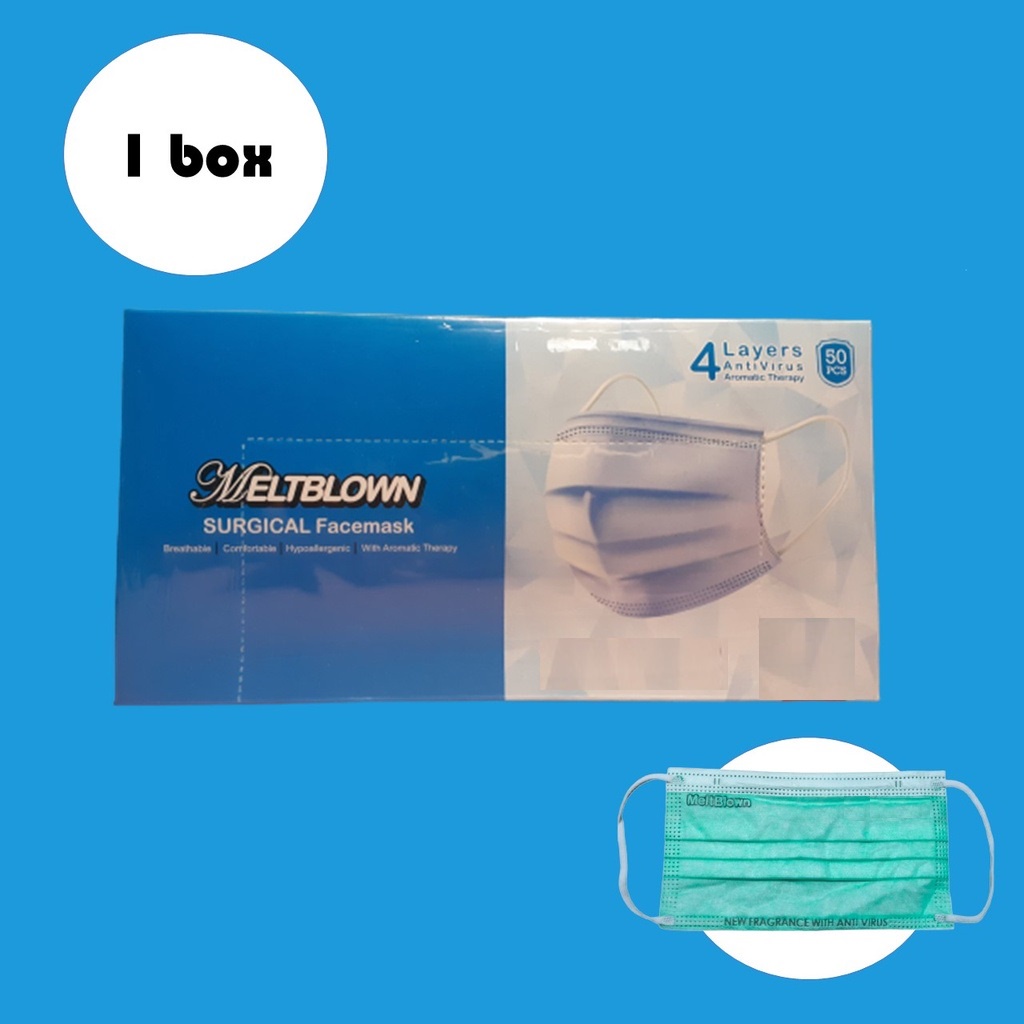 Jual MELTBLOWN X Masker Medis 4 Lapis Surgical Facemask Aromaterapi ...