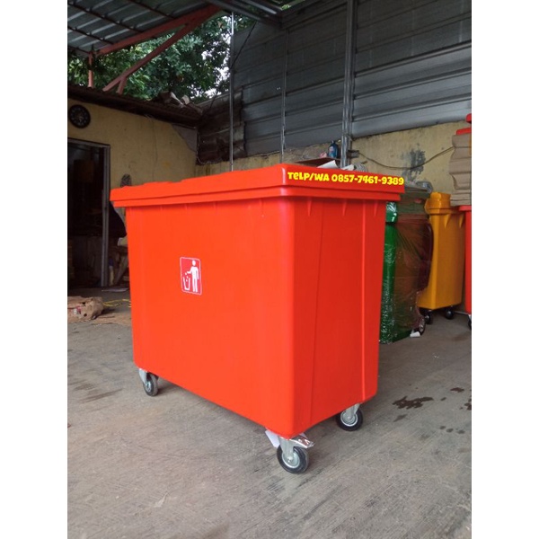 Jual TEMPAT SAMPAH BESAR/TONG SAMPAH BESAR/BAK SAMPAH BESAR 660 LITER | Shopee Indonesia