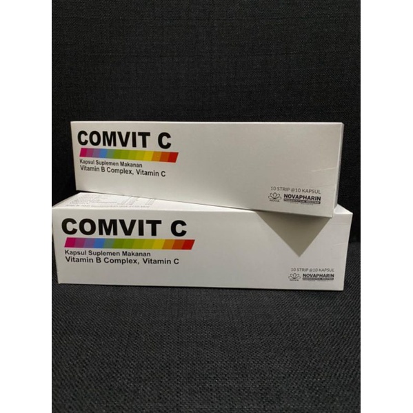 Jual VITAMIN COMVIT C vitamin C + B Complex ( 1 box 10 strip) | Shopee ...
