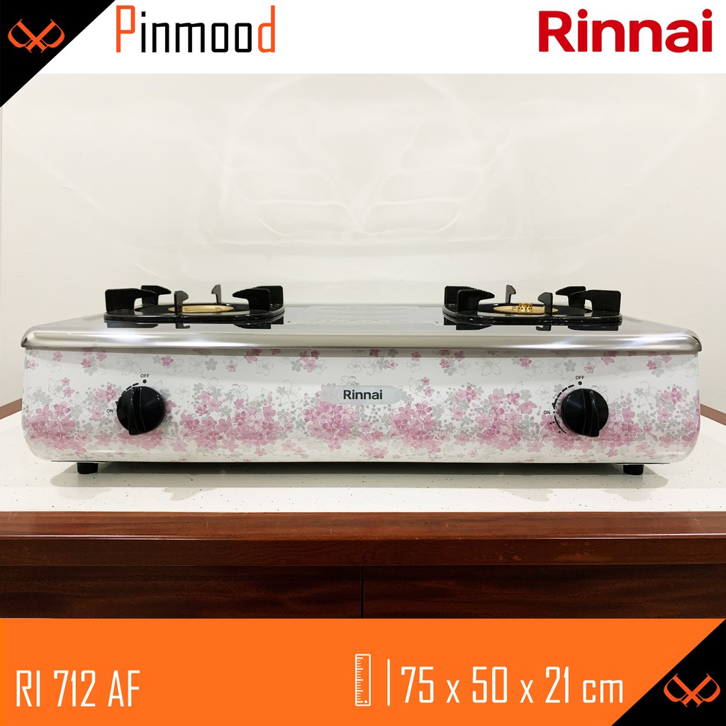 Jual RINNAI KOMPOR GAS RI-712 AF 2 TUNGKU JUMBO MOTIF BUNGA CANTIK ...