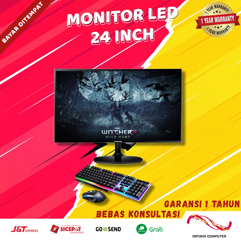 Jual Monitor LED 34 Inch XIAOMI Gaming Dekstop 24 Inch Curveed & LG 19 ...