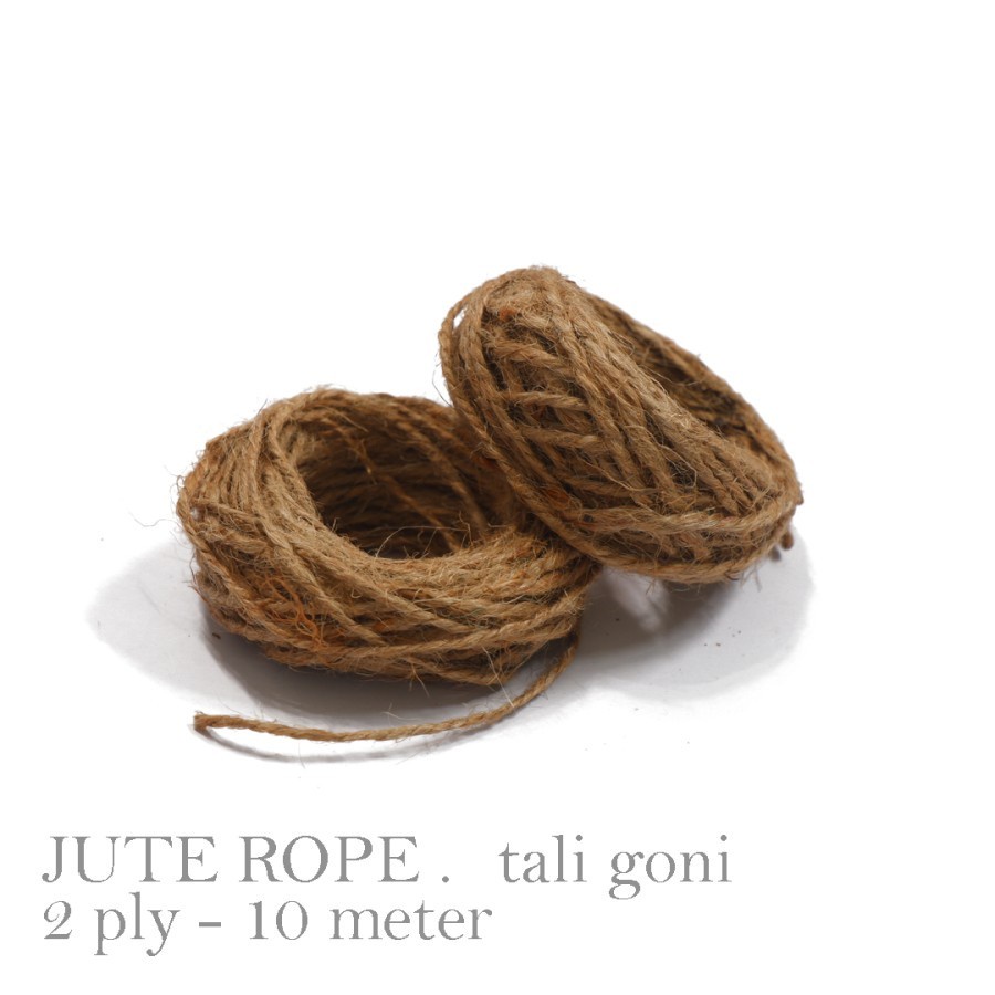 Jual TALI GONI ECER / 10 meter / Jute rope / craft rope / tali ramI ...