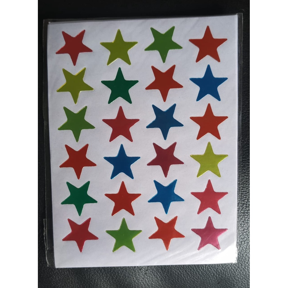 Jual STIKER REWARD BINTANG untuk SEKOLAH 1 LEMBAR uk 9 , 11 , 14 , 17 ...