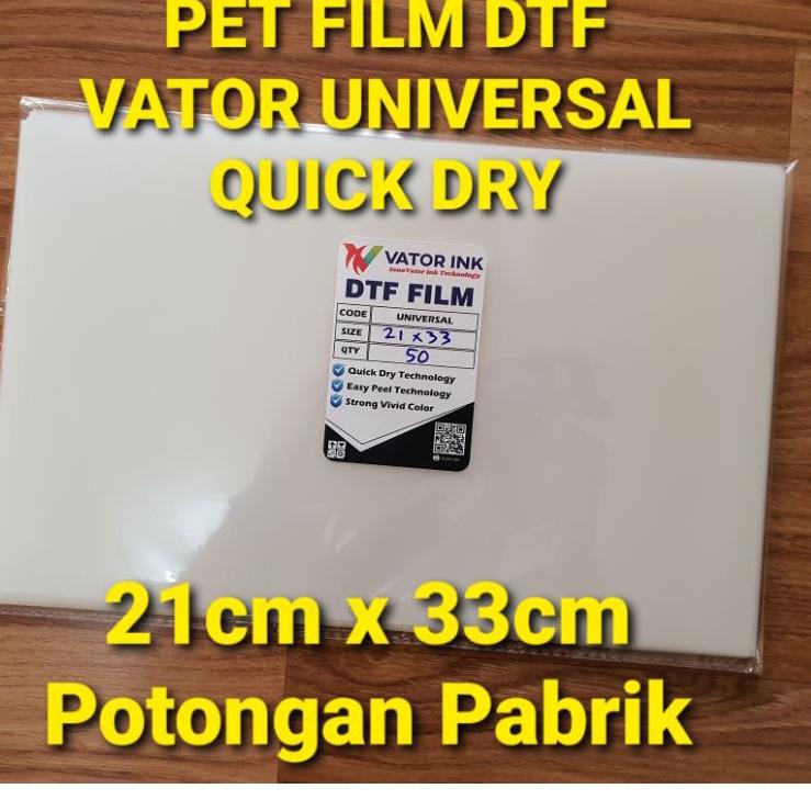 Jual 25 Lembar PET FILM DTF POLOS UNIVERSAL F4 A4 PLUS COATING TEBAL WARNA CERAH 9CSale '̿ Sale ...