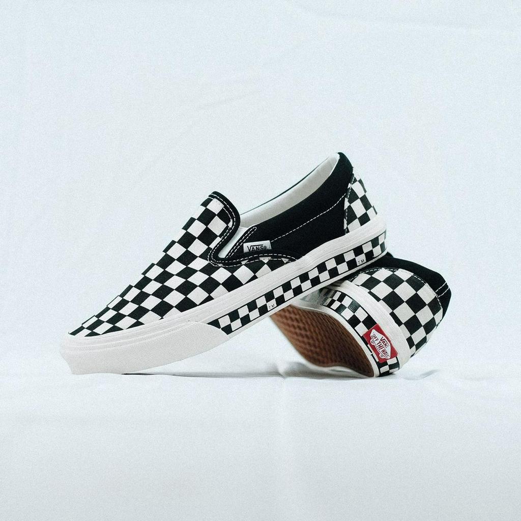 Jual Vans Slip On Nextor Checkerboard Black White Classic Original 100% ...
