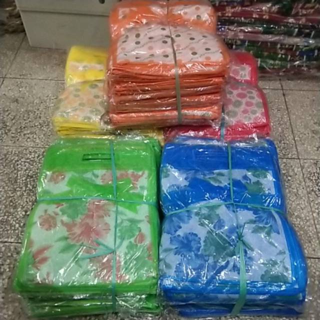 Jual Tas Kain 12pcs gagang bambu Hajatan isi Dus nasi R10 R10B 22x22 ...