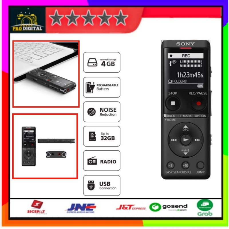 Jual Voice Digital Recorder Sony ICD UX570F Perekam Suara Sony ICD ...
