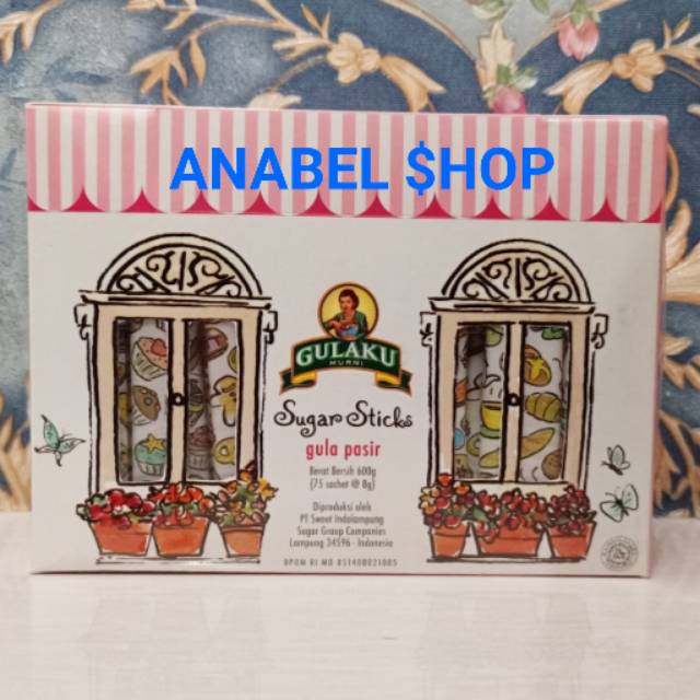 Jual Gulaku Sticks Gula Pasir Stick White Sugar Sachet Gula Stik 75 ...