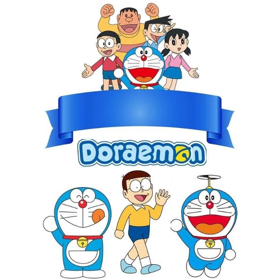 Jual Topper Cake karakter doraemon / topper kue ulang tahun | Shopee ...