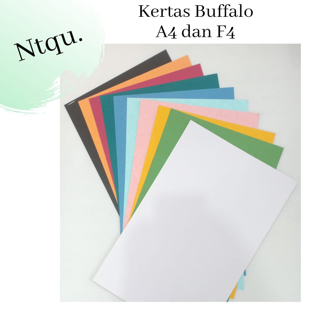 Jual Kertas Buffalo ukuran A4 F4 Kertas Jilid A4 F4 Buffalo Warna ...