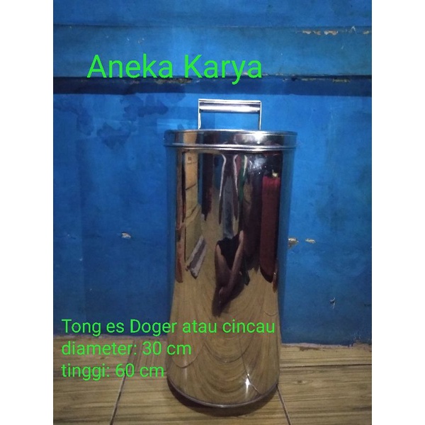 Jual tong es-dandang es cincau atau es doger stainless kapasitas 30 ...