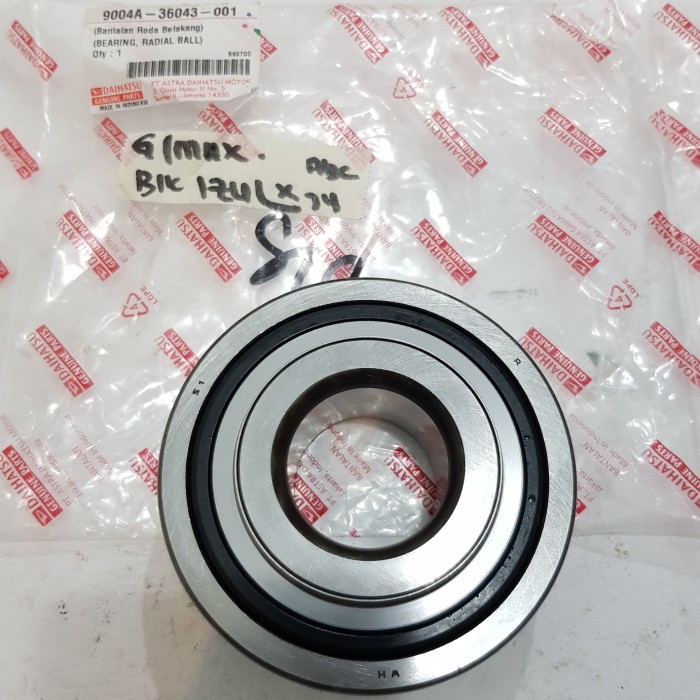 Jual Bearing Laher Roda Belakang Grand / Gran Max / Granmax / Grandmax / Luxio ASLI Daihatsu ...