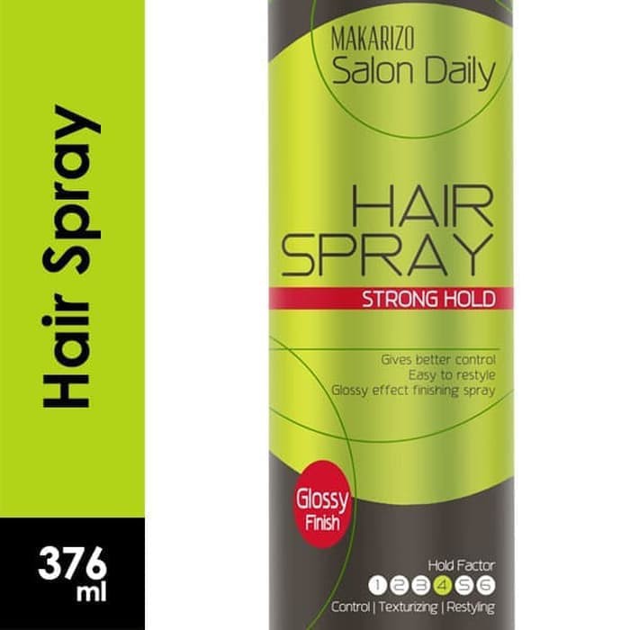Jual Makarizo Salon Daily Hair Spray Strong Hold 376ml | Shopee Indonesia