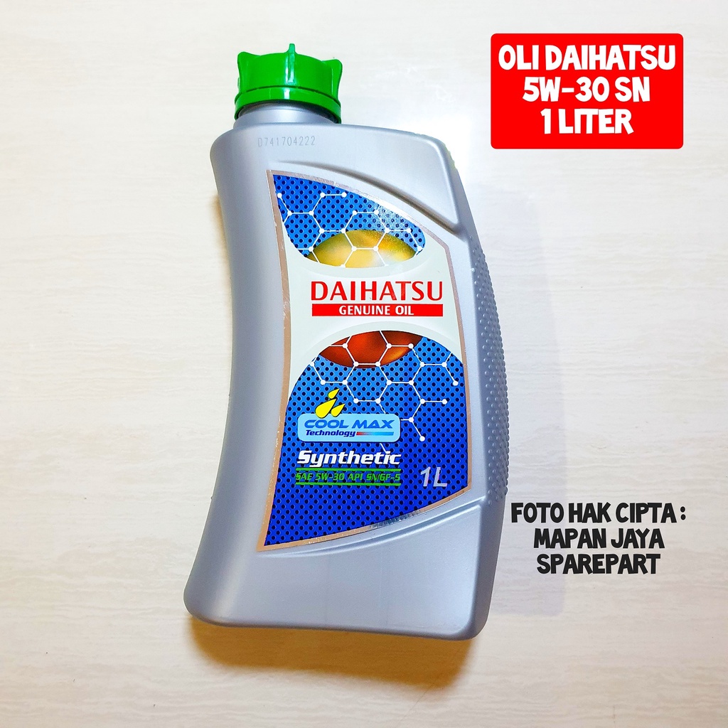 Jual OLI DGO MESIN DAIHATSU 5W-30 API SN SYNTHETIC - 1 LITER | Shopee ...