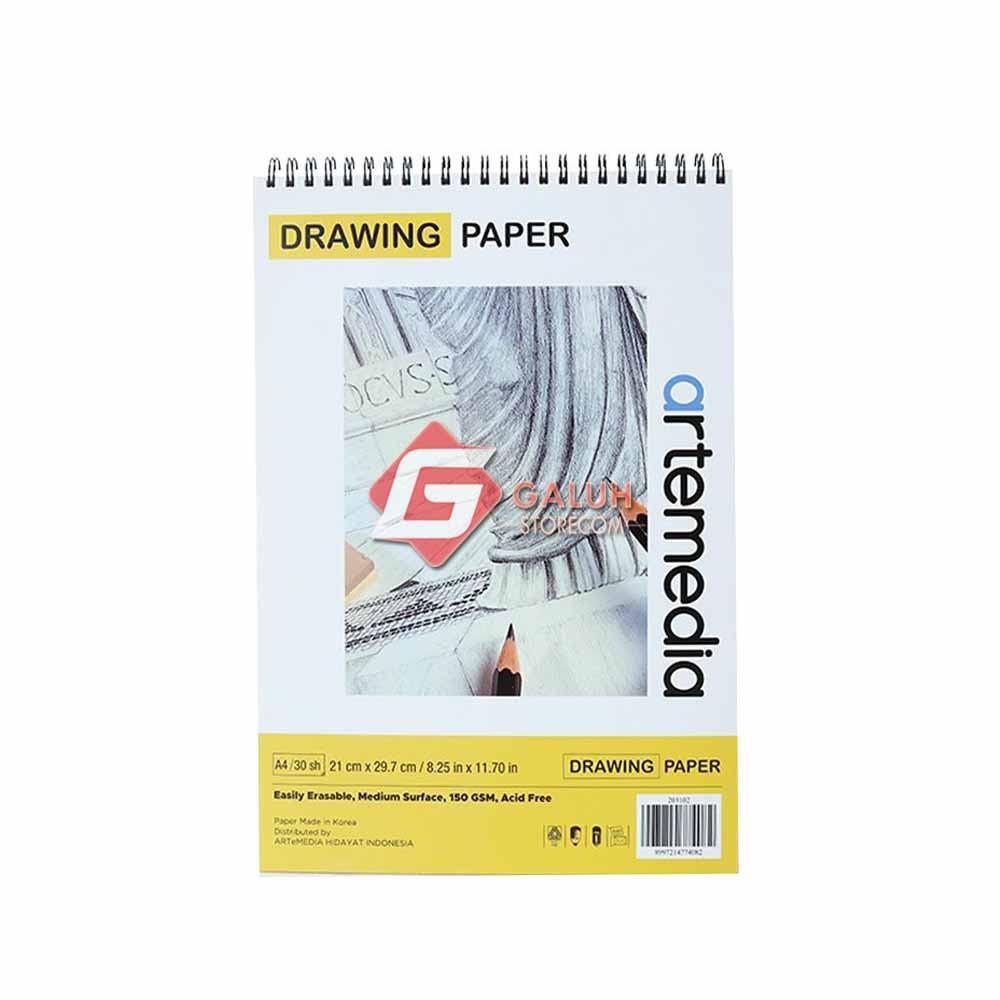 Jual Artemedia Drawing Paper / Buku Sketsa / Sketch Book A4 30 Sheets ...