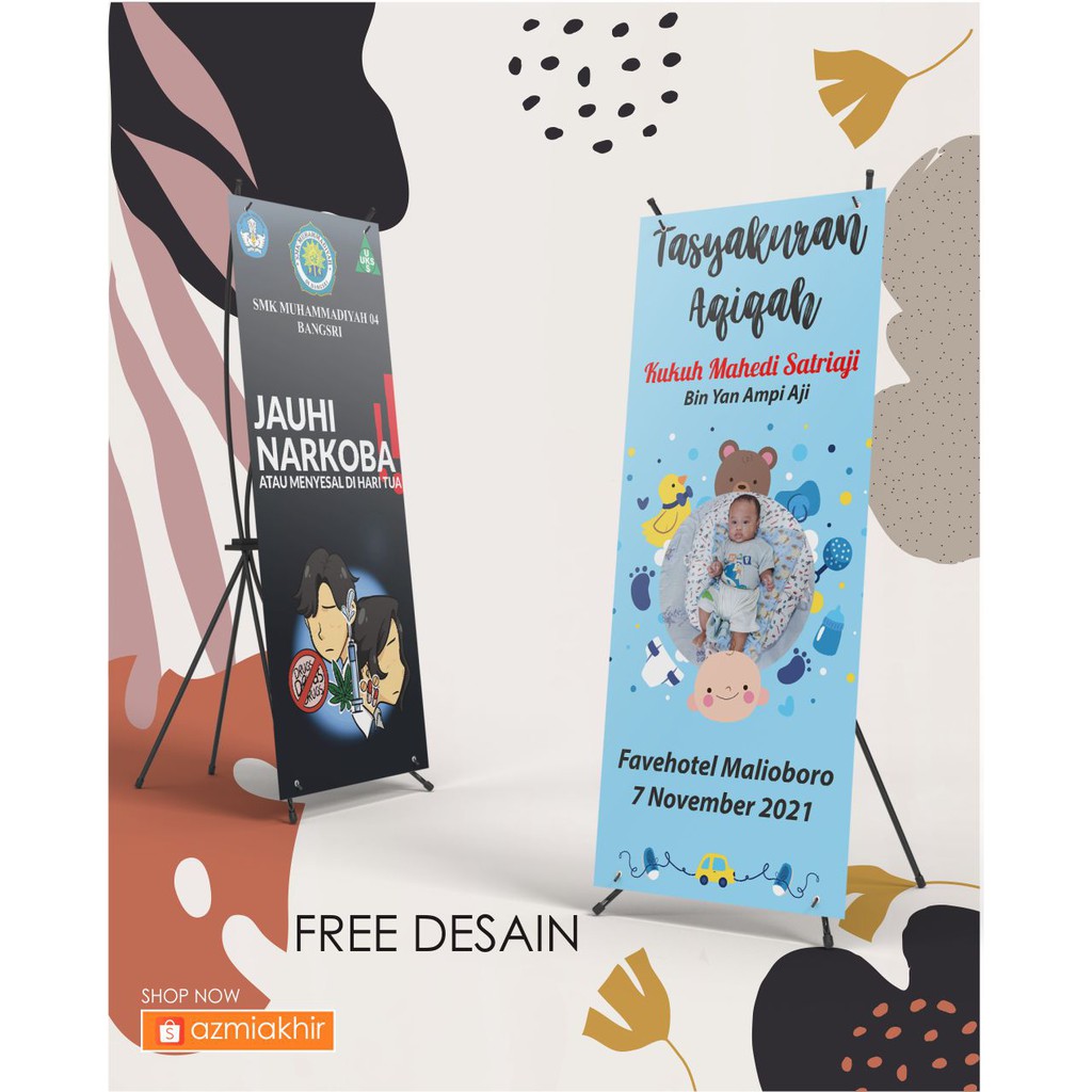 Jual X Banner cetak paket | Shopee Indonesia