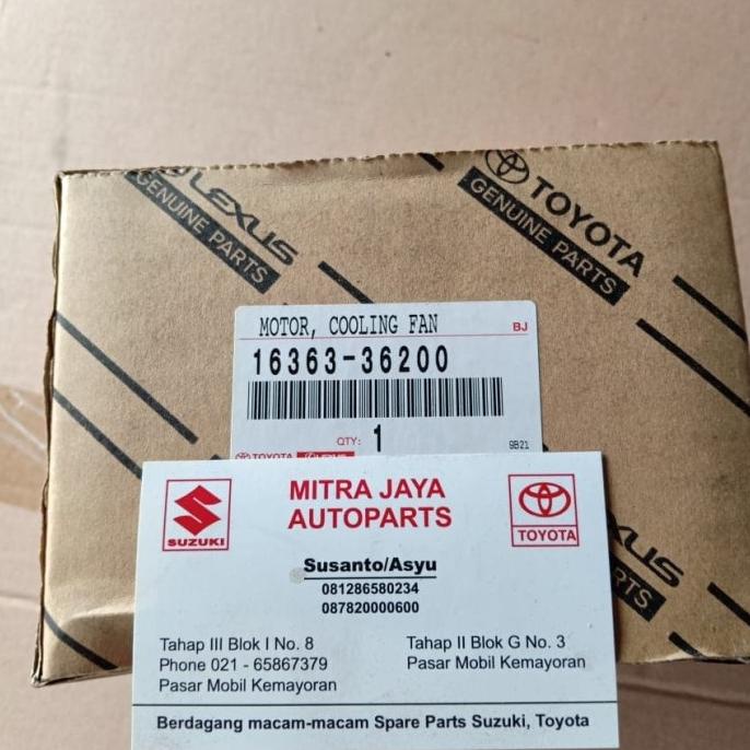 Jual Motor Fan Radiator Original New Alphard Vellfire Previa 16363 ...