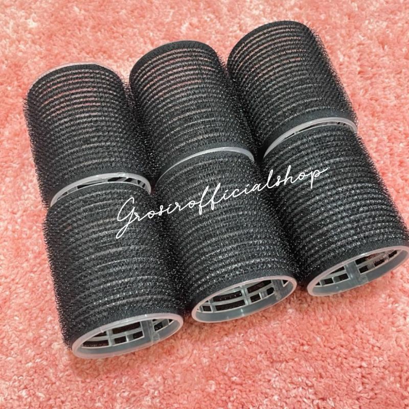 Jual 6PCS!! ROLL RAMBUT TEMPEL / ROLL HAIR CURLER | Shopee Indonesia
