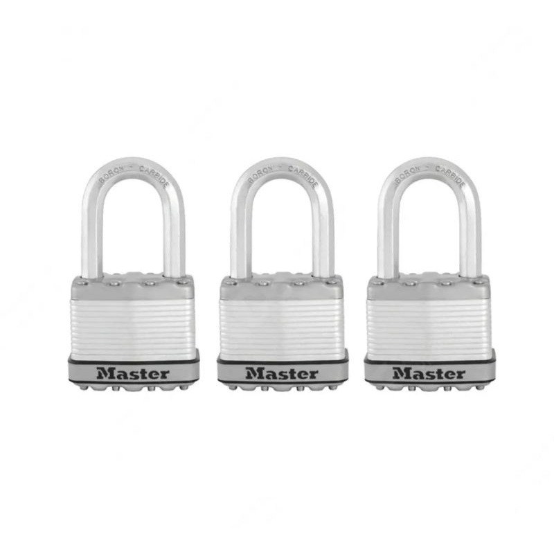 Jual master lock gembok pagar set 3 pcs ati karat - silver A121 ...