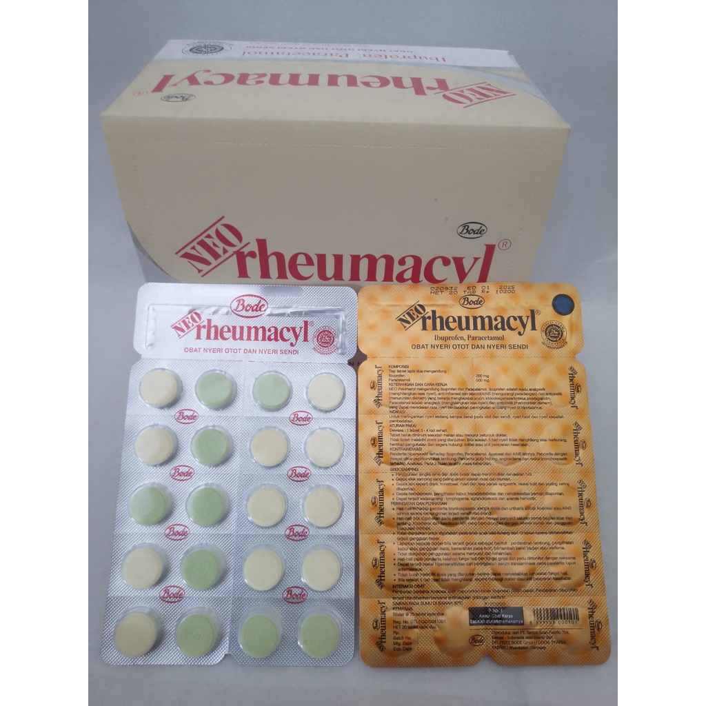 Jual Neo Rheumacyl tablet isi 20 Tablet - Obat untuk mengurangi rasa ...