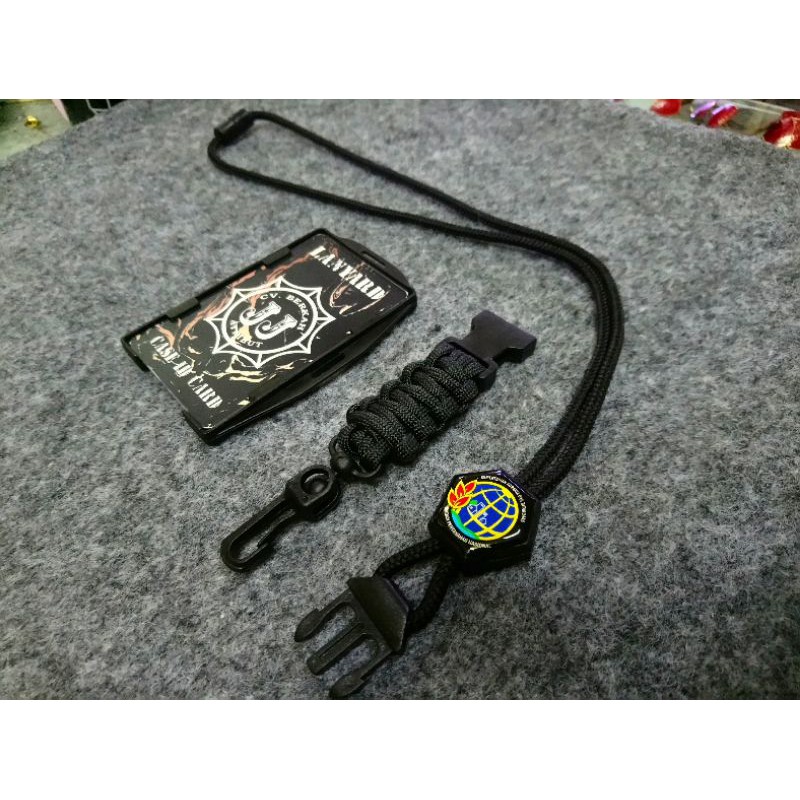 Jual lanyard tactical id case logo BPN RI Badan pertanahan republik ...
