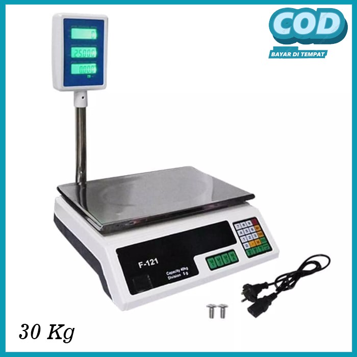 Jual TIMBANGAN BUAH DIGITAL FLECO 30 kg//TIMBANGAN SAYUR/TIMBANGAN DAPUR 30 KG | Shopee Indonesia