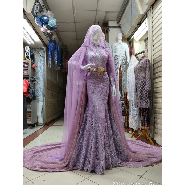 Jual Gaun Pengantin Duyung Full Payet / Gaun Pengantin Modern Full ...