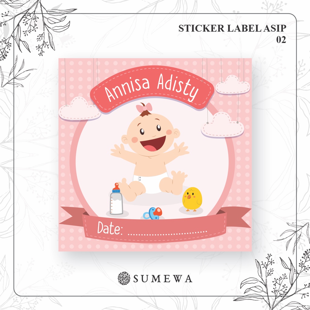 Jual Label Botol ASI / Sticker Botol ASI / Sticker Label ASI - 02 ...