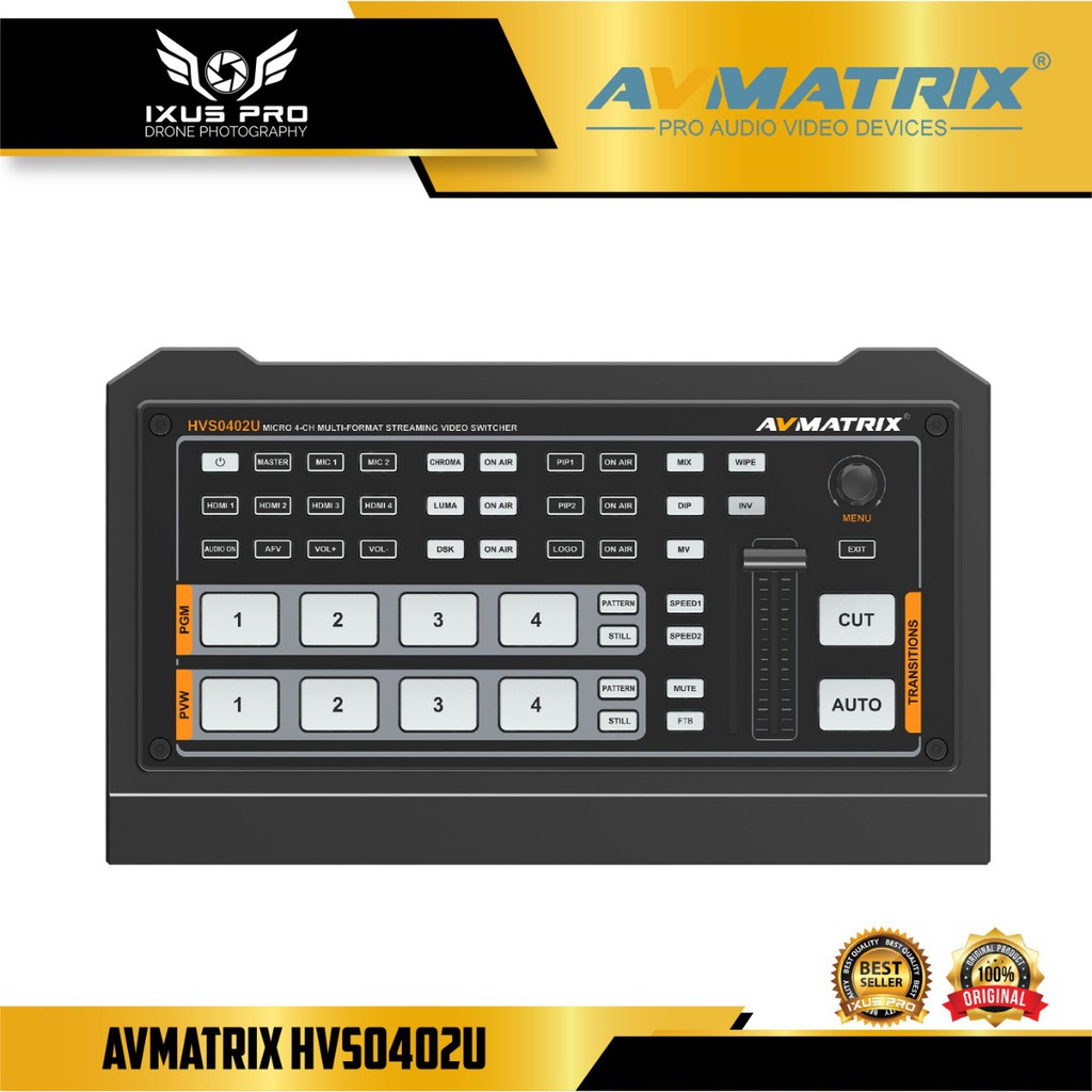Jual Streaming Video Mixer AVMATRIX HVS0402U 4HDMI + Multiview + USB to ...